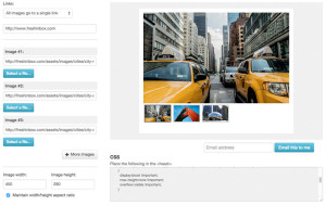 Image Carousel for Email Tool